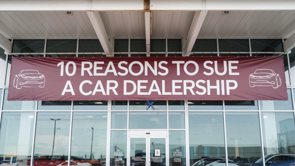 10 Reasons You Can Sue Your Dealership According to Law