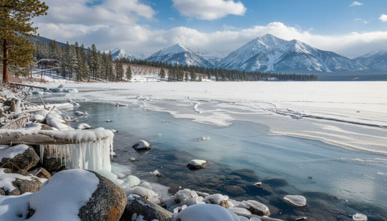 6 mountain lakes where cabins cost $145 and winter silence replaces ...