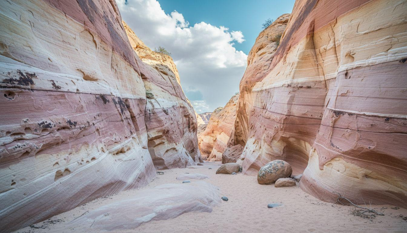 This Nevada slot canyon shows pastel stone where Valley of Fire hides ...