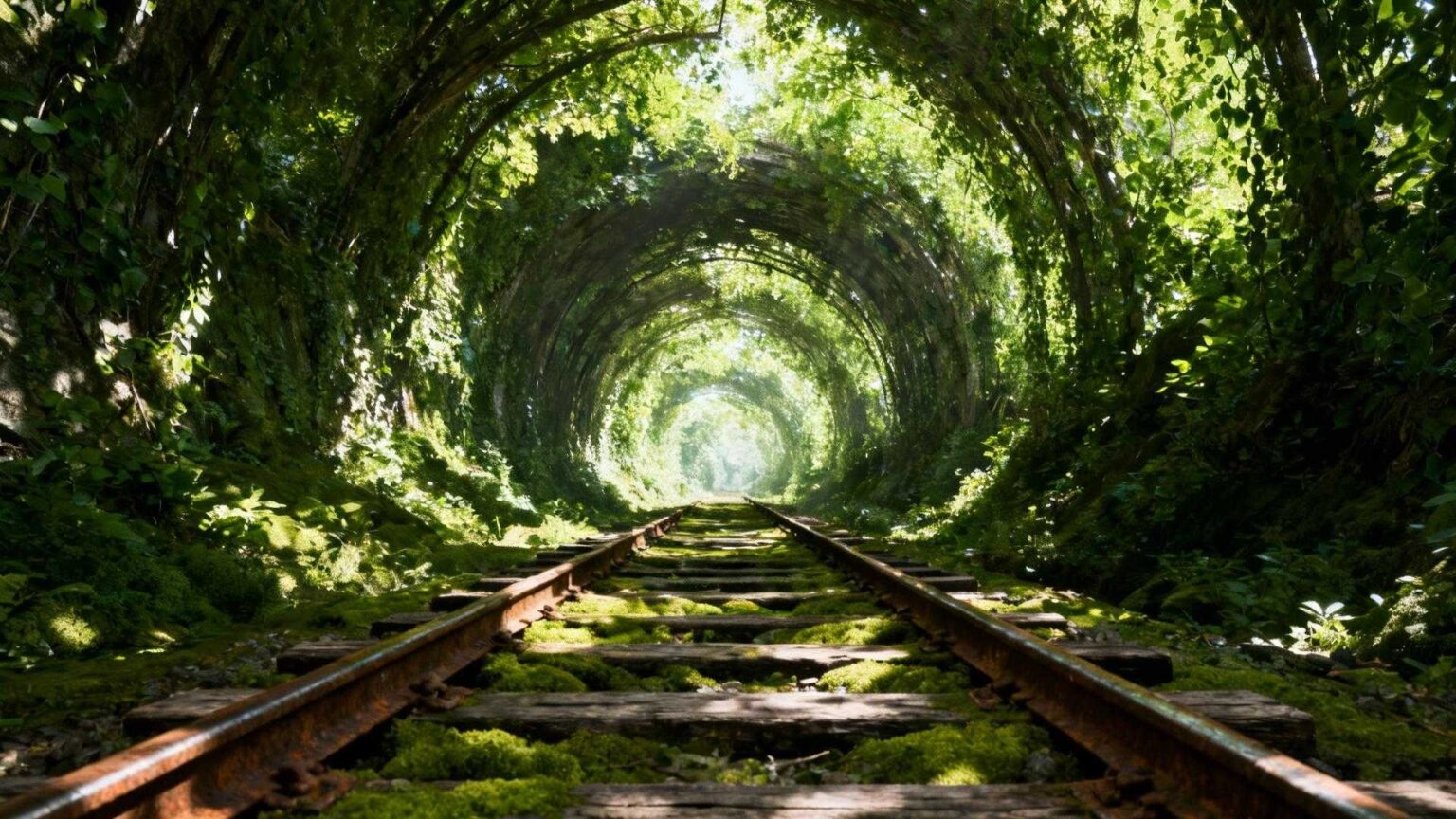 Cómo caminar 3 km entre raíles de la Guerra Fría que la naturaleza ...