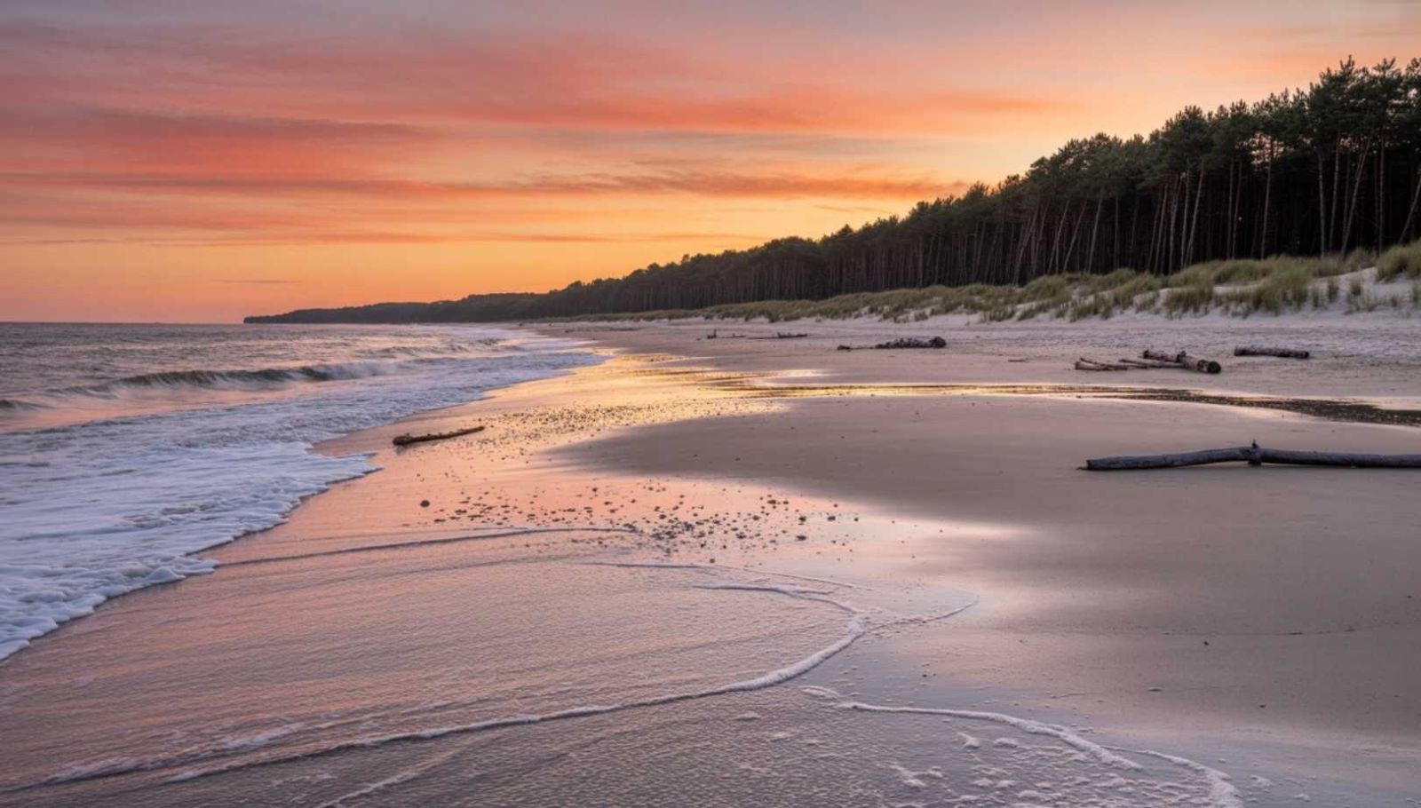 La plage landaise où l'océan grignote 2 mètres de forêt chaque année ...