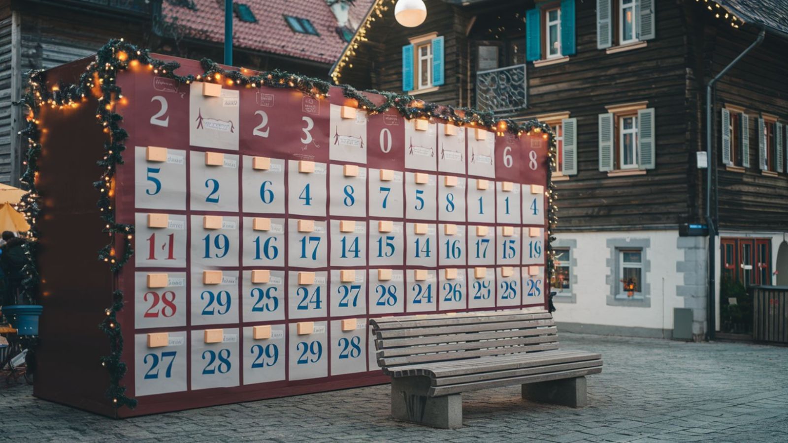 À Strasbourg se trouve le plus grand calendrier de l'Avent ...