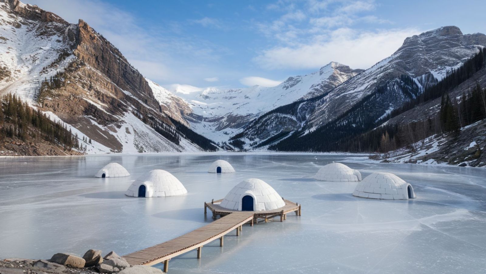 32 hectares de glace et 6 igloos authentiques : découvrez le "petit ...