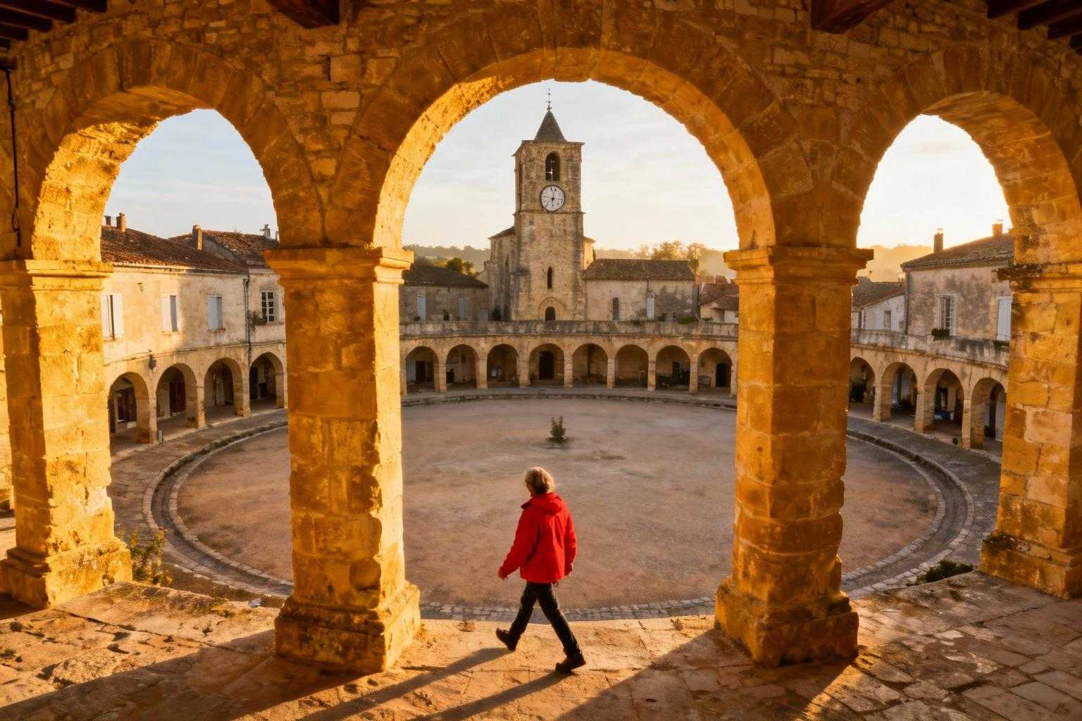 Le seul village de France avec une place ronde depuis 700 ans dans le Gers
