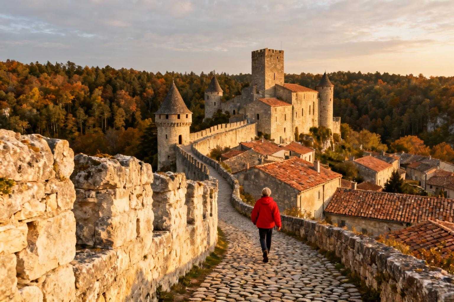 Puycelsi conserve ses remparts du XIIe siècle dans la forêt de Grésigne